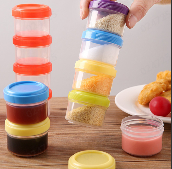 18 Packs Small Tupperware Containers with Lids - 1.2oz Reusable Jars ...