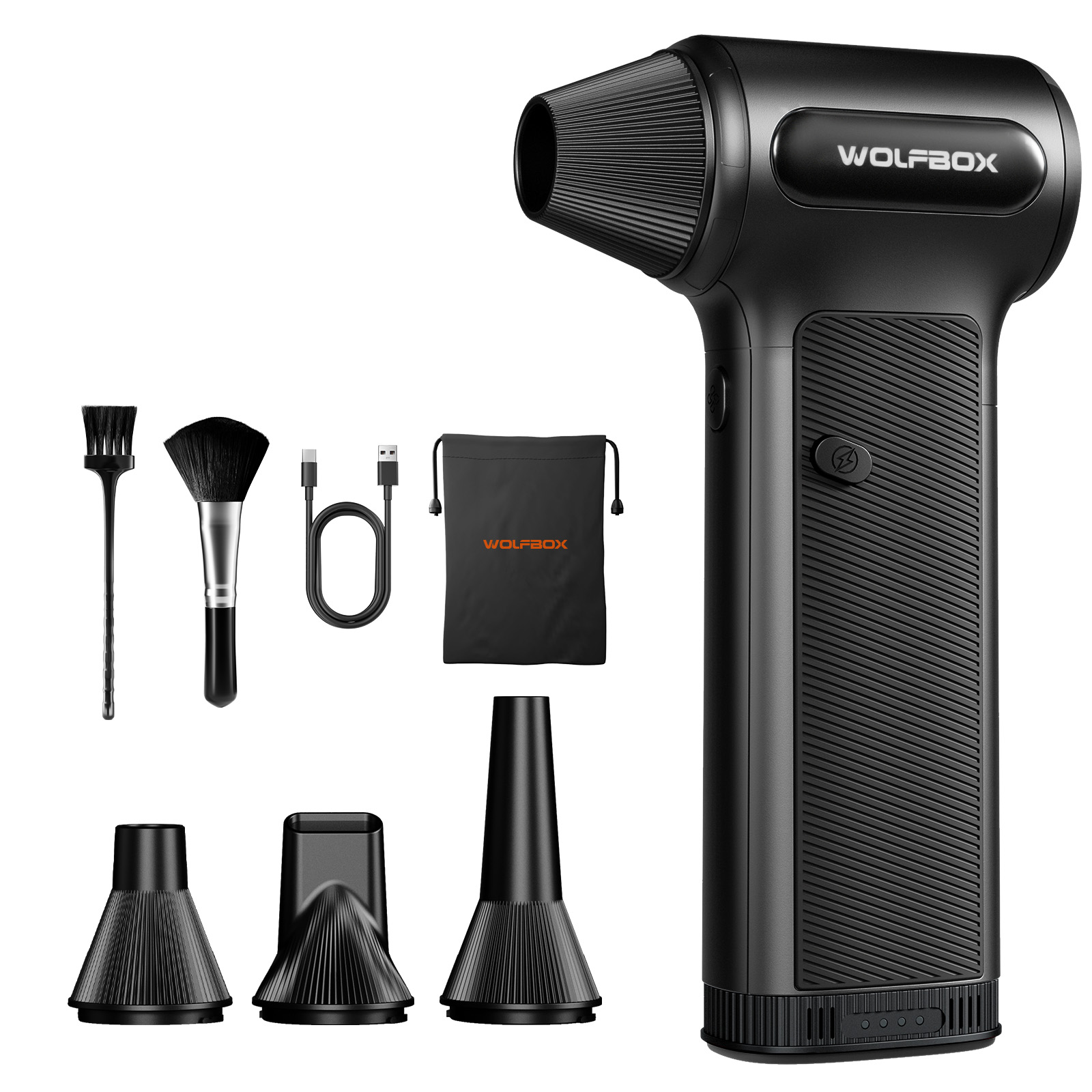 WOLFBOX Electric Air Duster DF200 with Removable Battery, Cordless ...