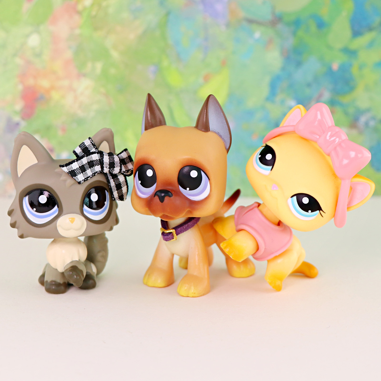 3 PCS Minilpsshop Little Pet Animal Figures Toys,Shorthair Cat #339 ...