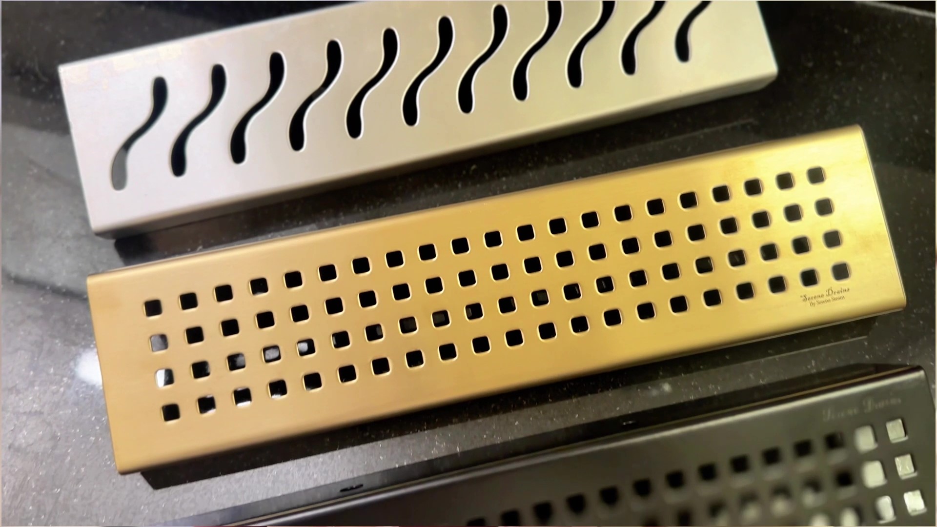 SereneDrains Stainless Steel 12" Drill in Brushed Nickel Corner Shower ...