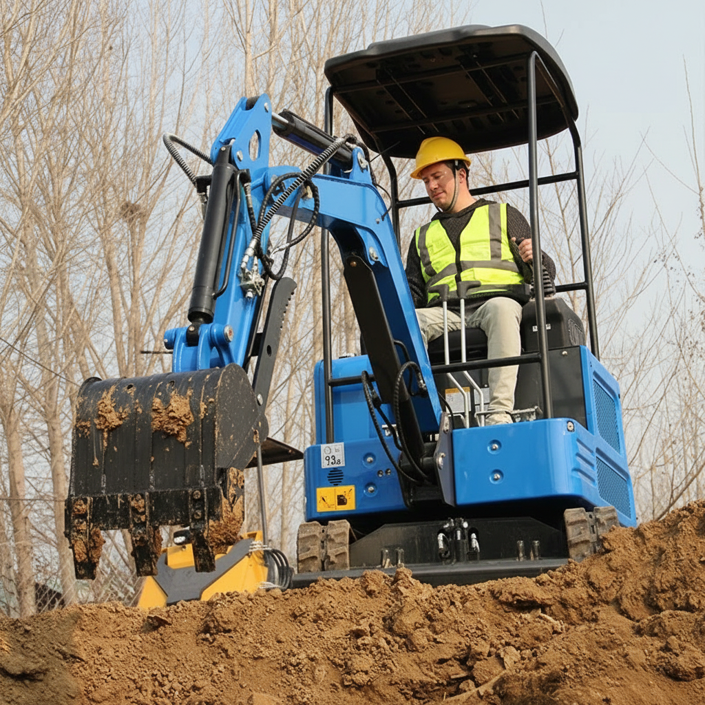 1.8 Ton New Pilot Control KubotaEnigne Diesel Mini Excavator, 2800LBS ...