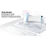 Desktop Whiteboard with Storage Compartment and Phone & Tablet Slot ...