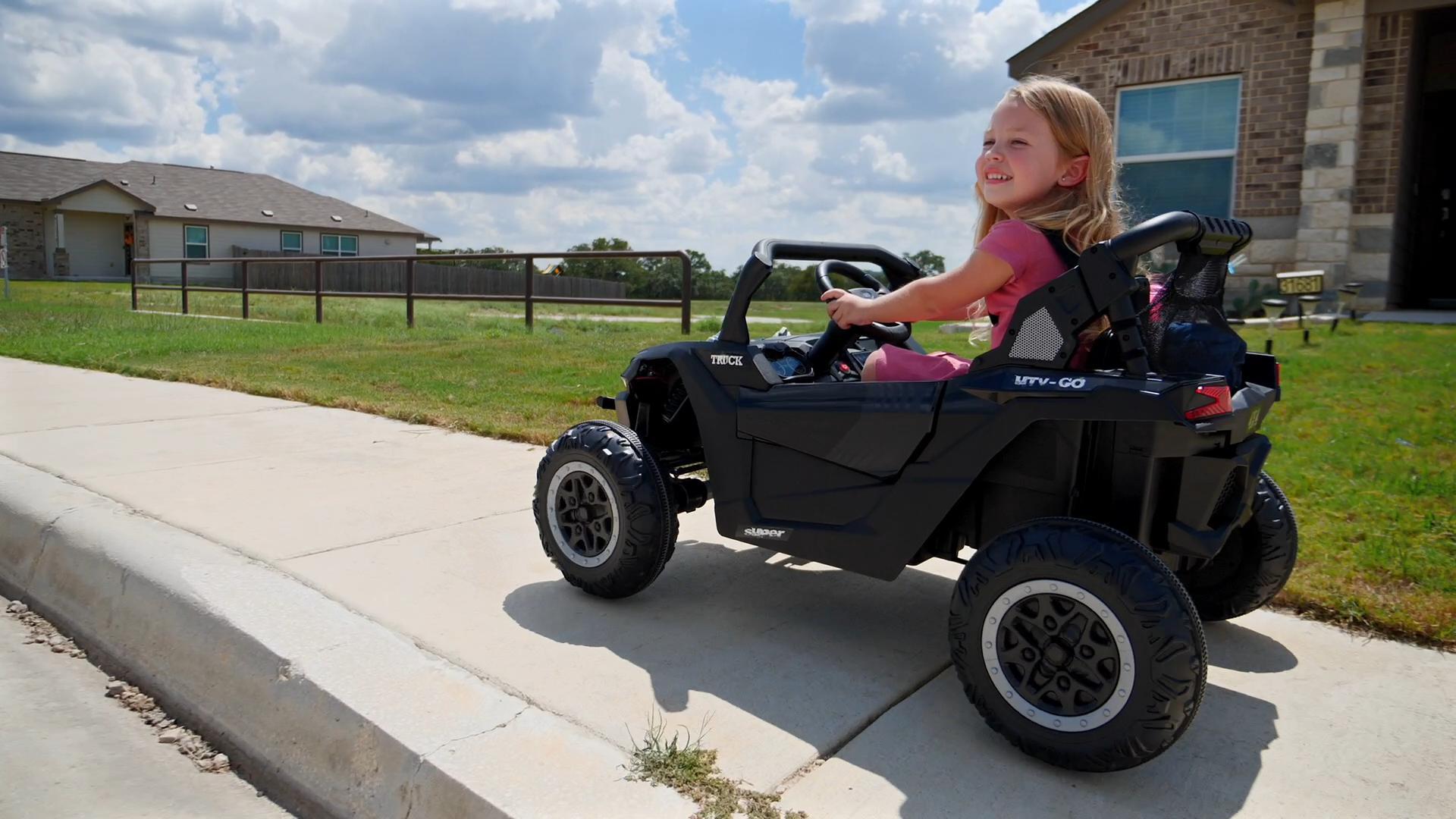 Joyracer 4X4 24 Volt Ride on Toys UTV with 2 Seaters, 600W 5MPH Power 4 ...