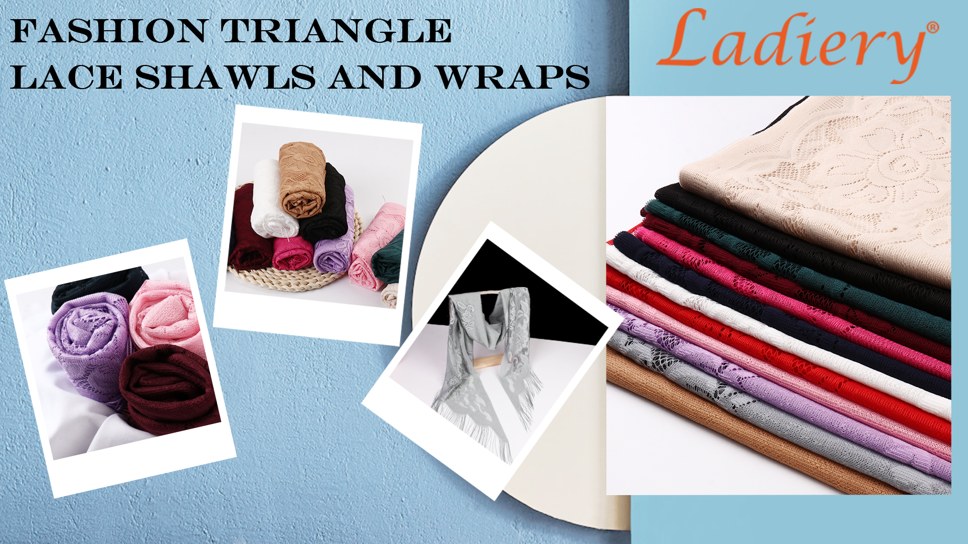 Ladiery Triangle Lace Shawls and Wraps for Evening Dresses with Tassels ...