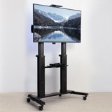 "VIVO Universal Support Mobile TV Cart Mount, Ultra Heavy Duty Stand ...