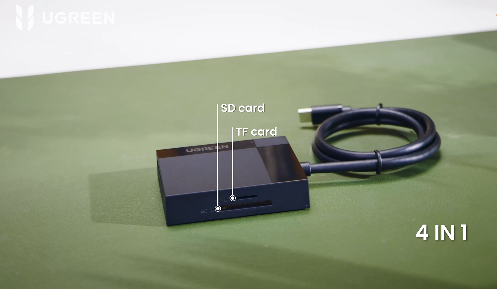 UGREEN USB C Memory Card Reader 4-in-1 SD Micro SD CF MS Compact Flash ...