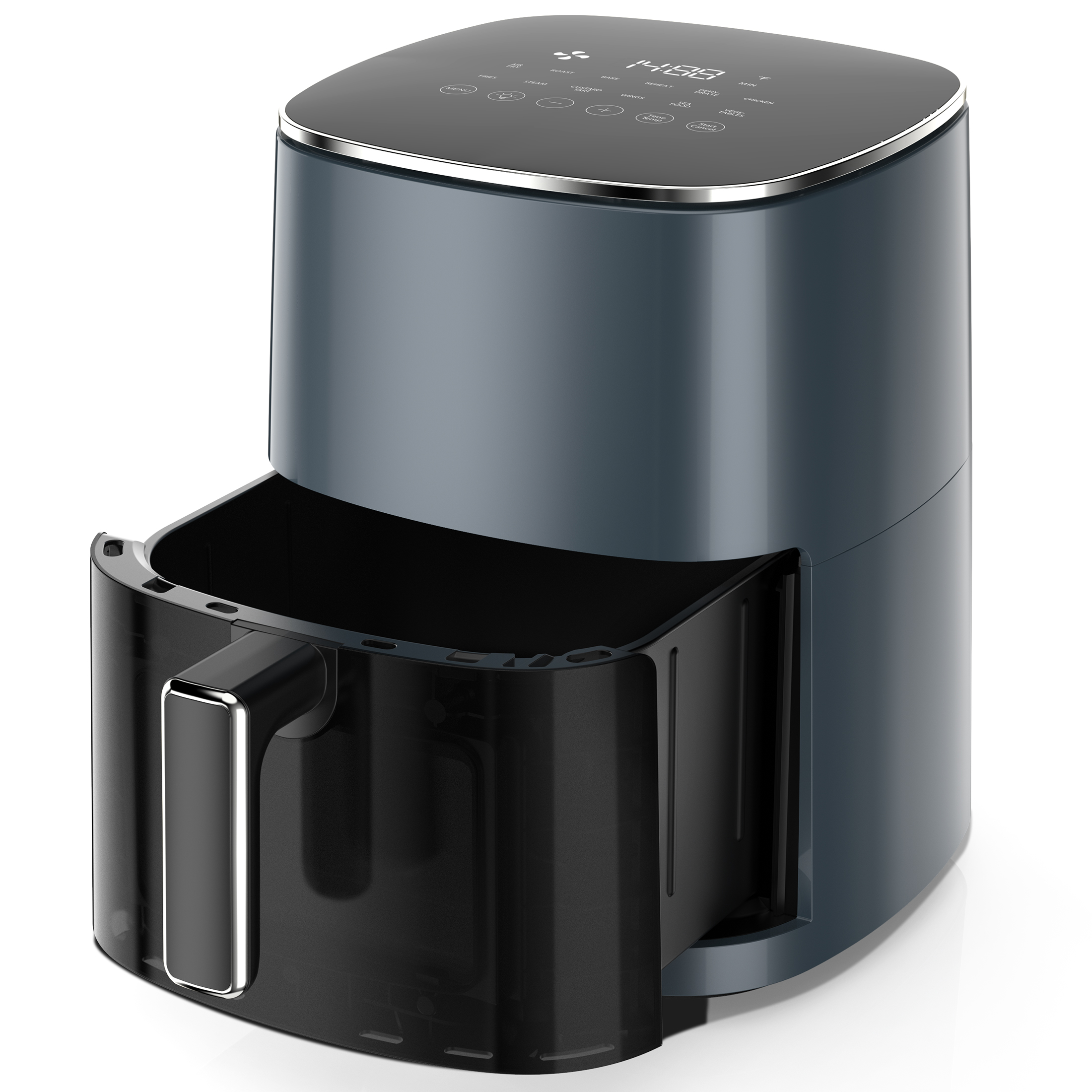 CONCETTA Air Fryer 6 Quart Capacity with Window Square Air Fryer 12-in ...