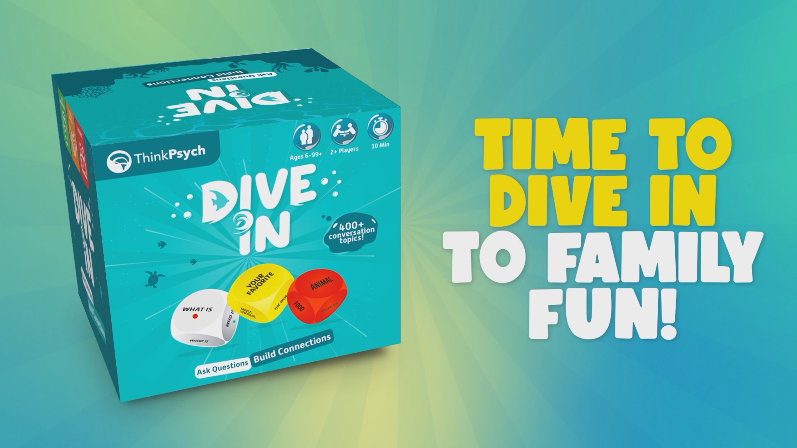 ThinkPsych Dive In – SEL Conversation Dice Game with 400+ Topics for ...