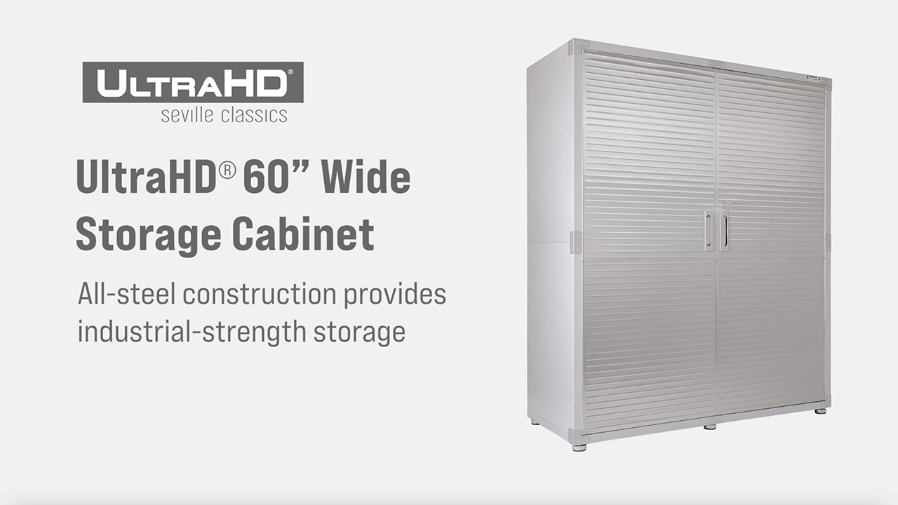 "Seville Classics UltraHD Heavy-Duty Steel Doors Mega Storage Cabinet ...