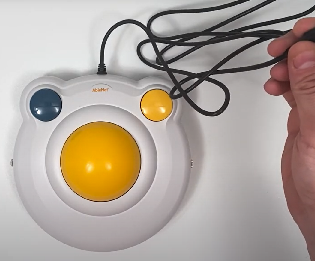 AbleNet BIGtrack 2 Ambidextrous Horizontal Trackball Mouse for Home ...