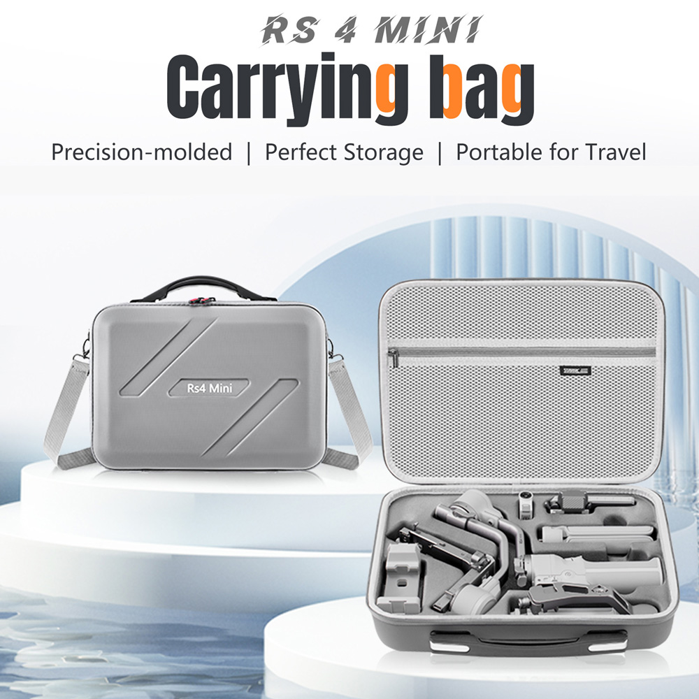 RS 4 Mini Carrying Case, Portable PU Leather Storage Case Travel ...