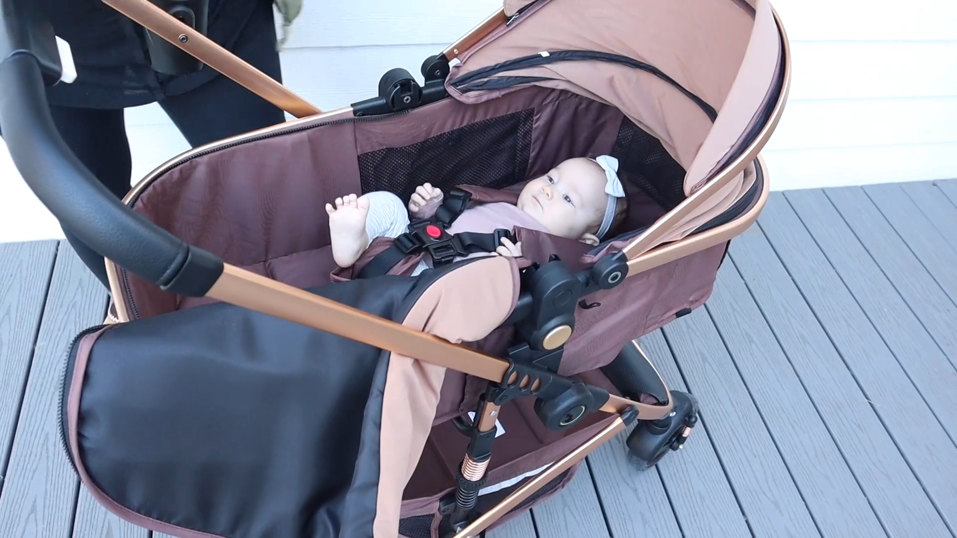 babyeap 2 in 1 Baby Stroller,Foldable Lightweight Carriage Reversible ...