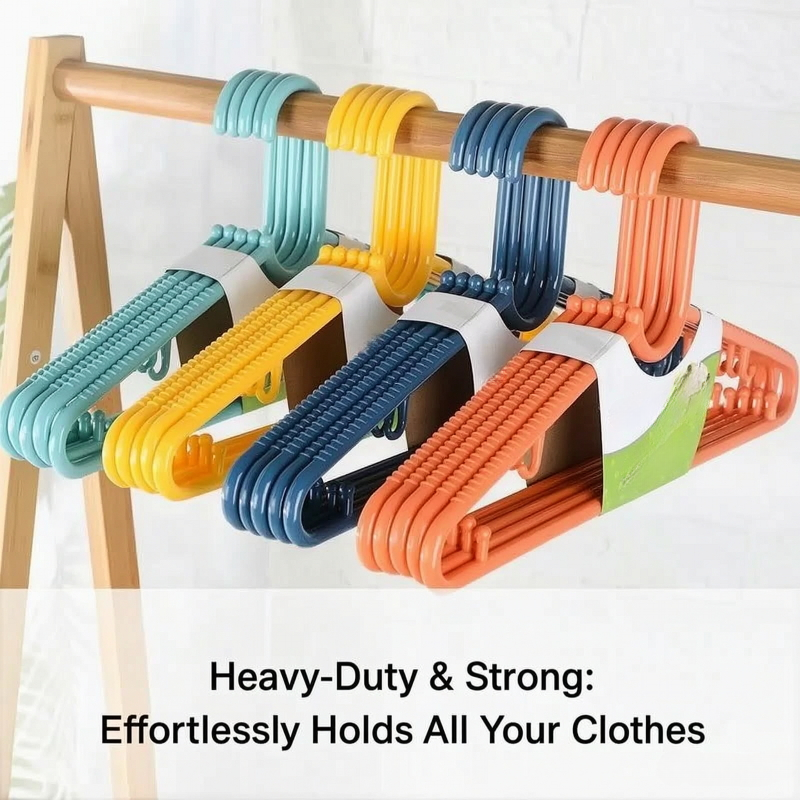 HangSteady Clothes Hanger Non-Slip Plastic for Hanging, Washing, and ...