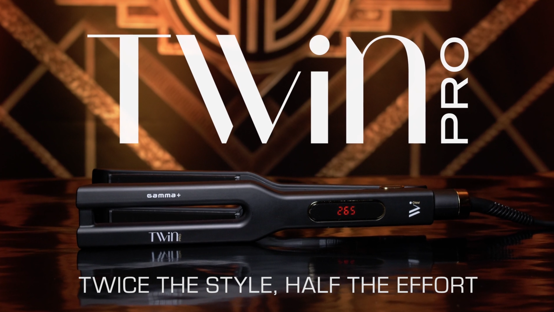 GAMMA+ Twin Professional Hair Flat Iron with Ceramic Tourmaline Plates ...