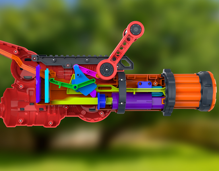 Adventure Force Foam Dart Blaster with Pump-Action Gatling Rotating ...