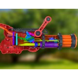 Adventure Force Foam Dart Blaster with Pump-Action Gatling Rotating ...
