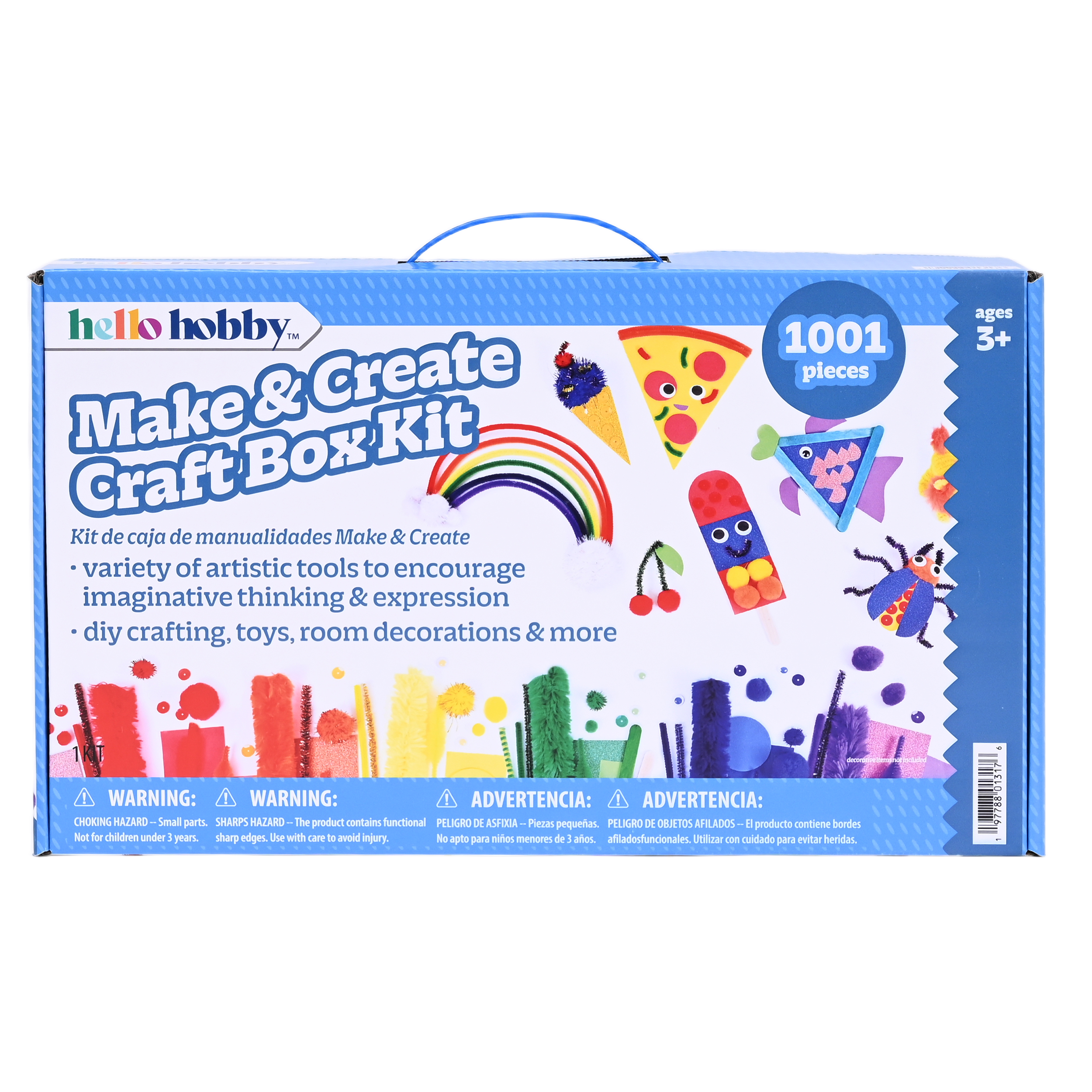 Hello Hobby Craft Supply Library, 700+ Piece All-in-One Kids Craft Kit ...