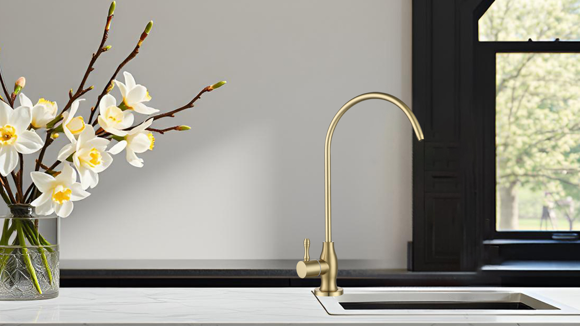 GULICA Drinking Water Faucet, SUS304 Stainless Steel, No-Air Gap ...