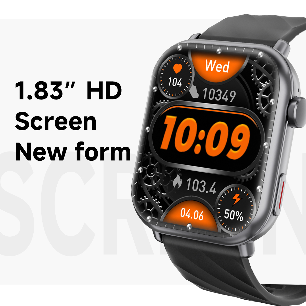 SIMSONLAB Smartwatch 1.83''HD Screen, with Voice Assistant Wireless ...
