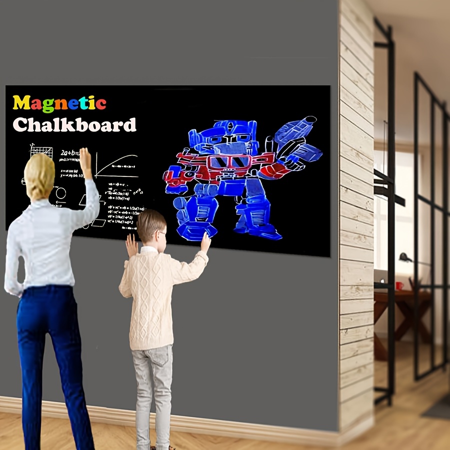 Magnetic Chalkboard Contact Paper,24"x36" Blackboard Wallpaper Peel and ...