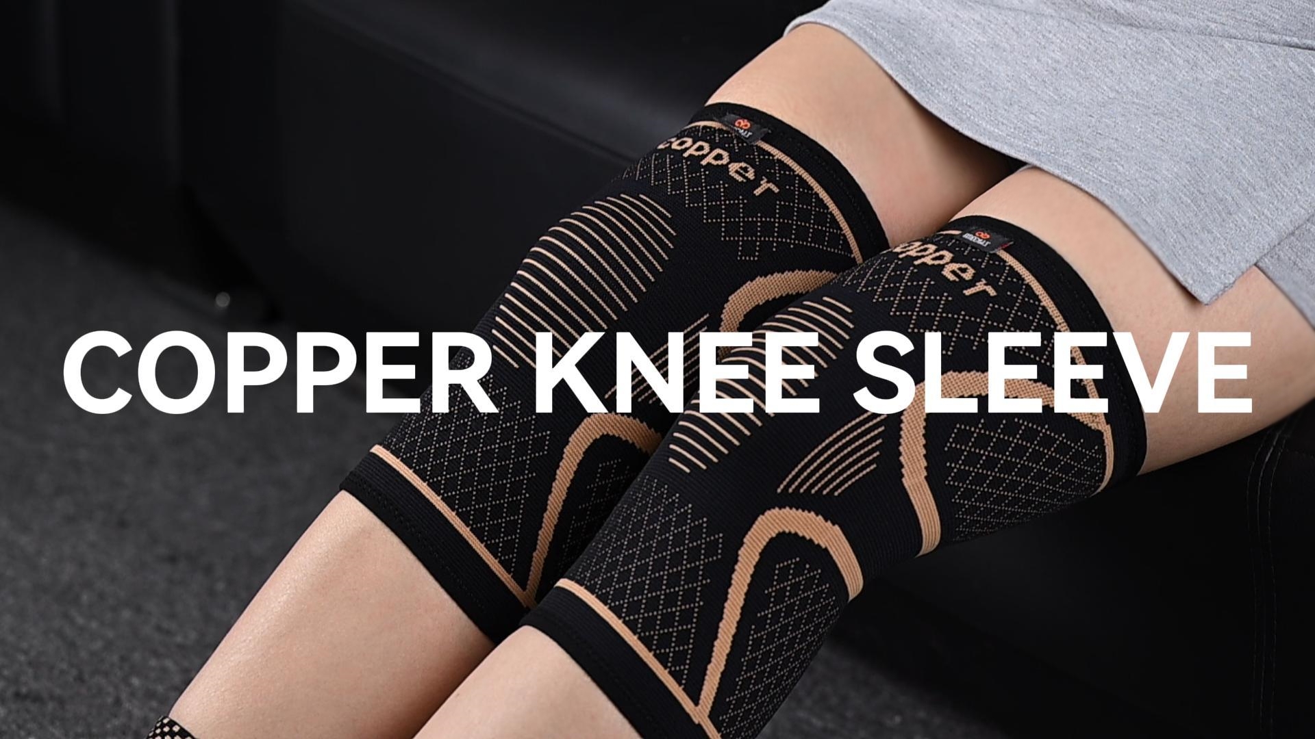 INDEEMAX Copper Knee Brace for Women Men 2 Pack, Knee Compression ...