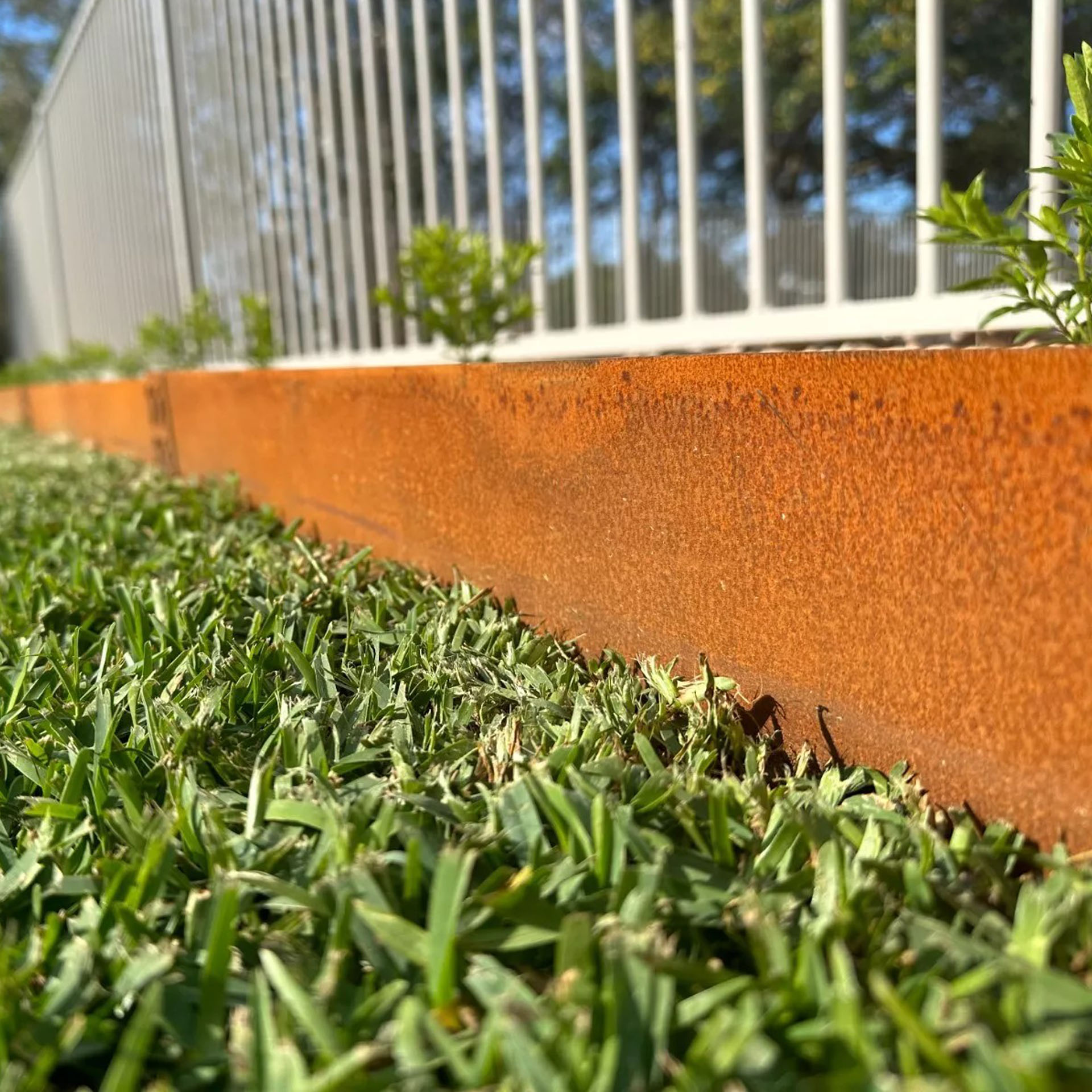 Pmango 6 Pack Corten Steel Landscape Edging w/Rust Patina Finish - 40 ...
