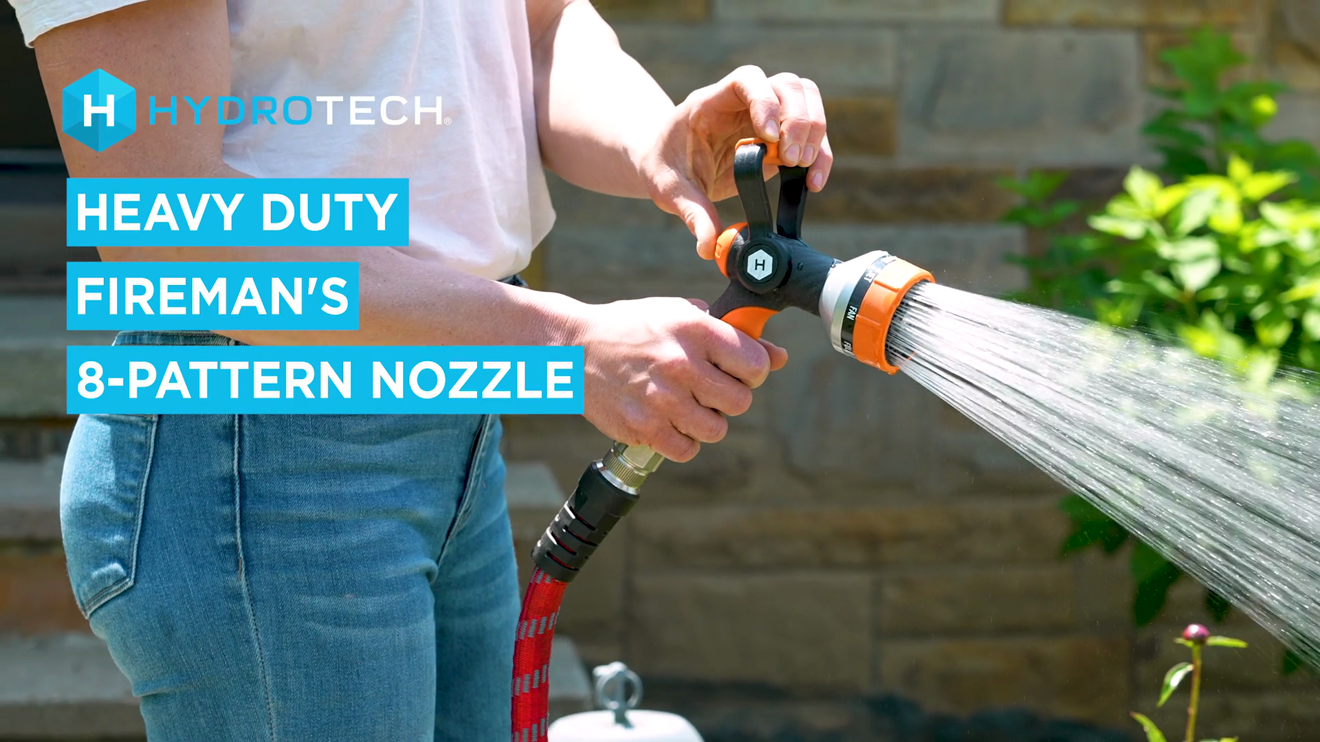 HydroTech Heavy Duty 8-Pattern Fireman's Hose Nozzle - Walmart.com