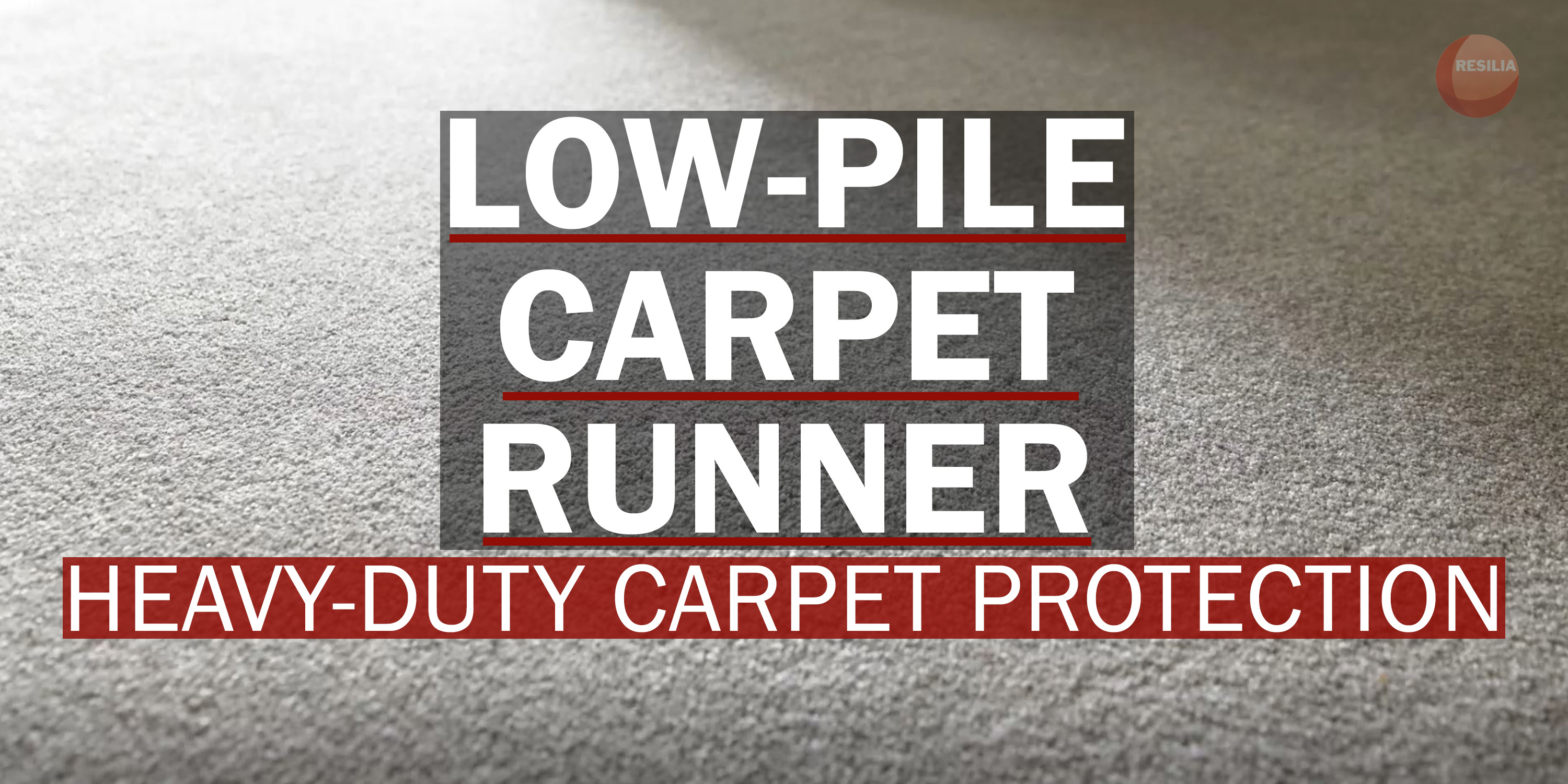 "Resilia Heavy-Duty 27"" x 6' Clear Vinyl Carpet Protector Runner Mat ...