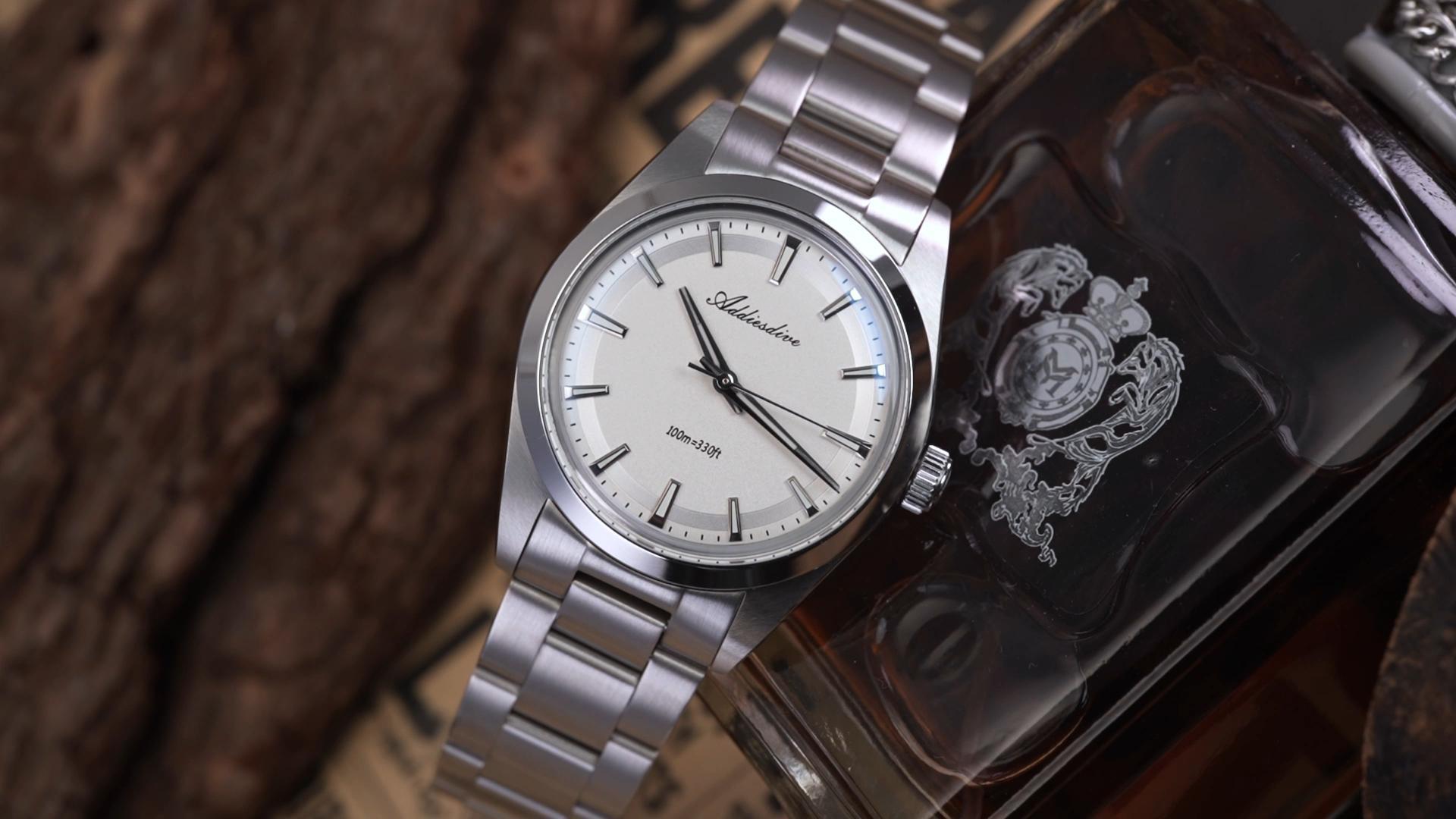 ADDIESDIVE 36 mm Dial Luxury Men's Watch VH31 Luminous Quartz Watch ...