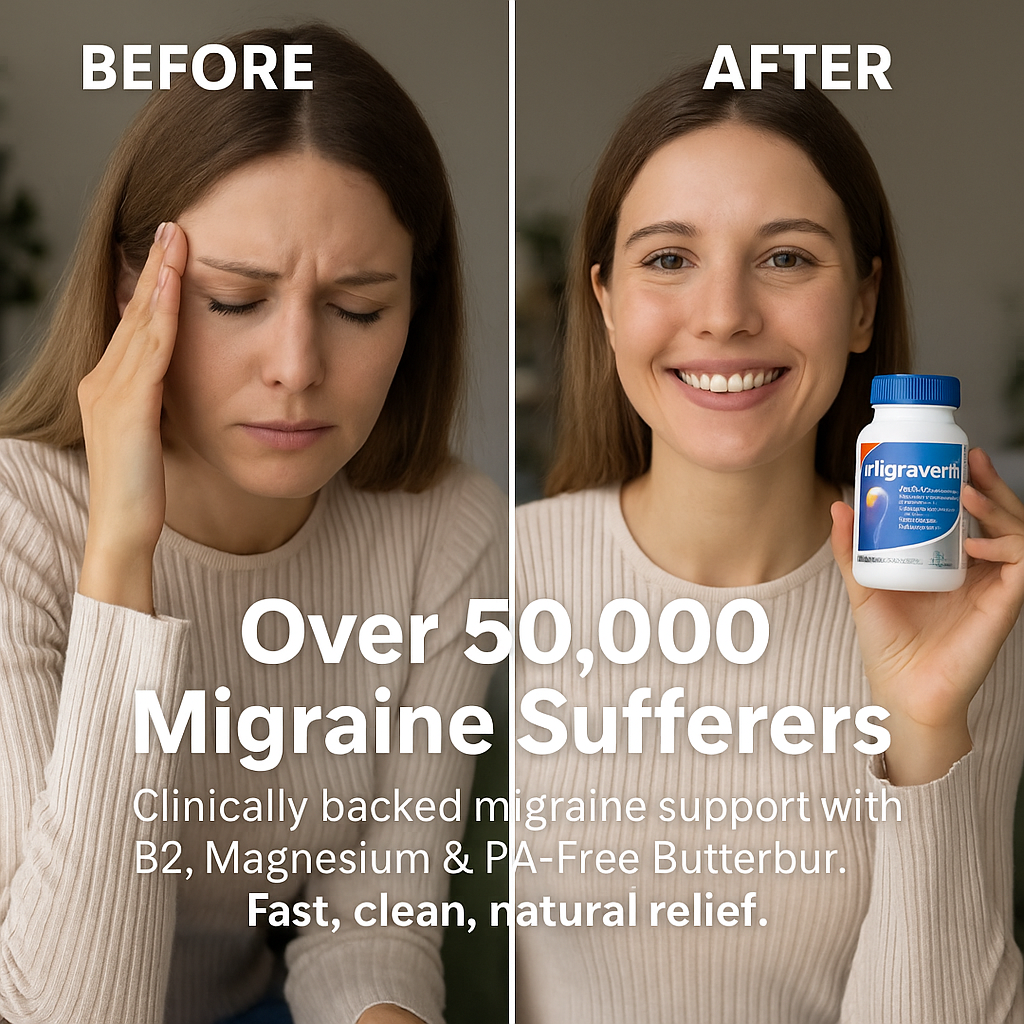 Migravent, Neurological Support for Migraine Relief, Butterbur, CoQ10 ...