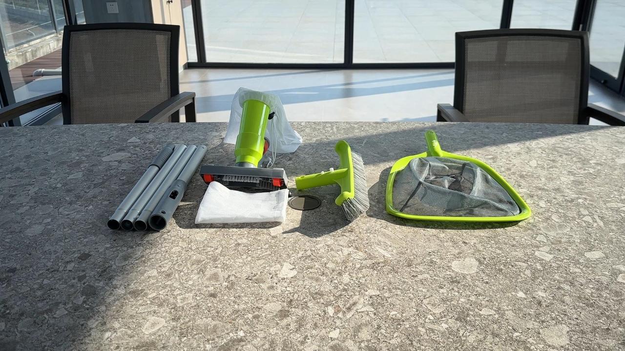 WaterJingle 4-Piece Pool & Spa Maintenance Kit: Jet Vacuum with 57.5 ...