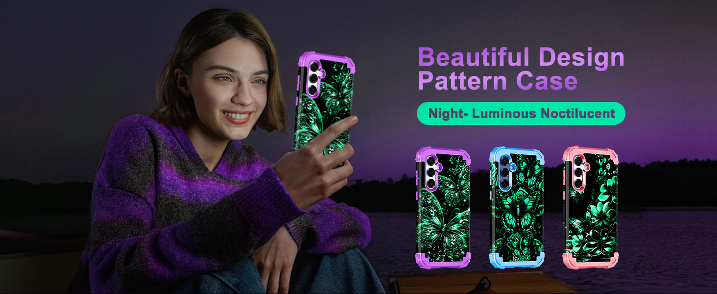 Casetego for Samsung Galaxy A16 5G Case,Glow in The Dark Three Layer ...