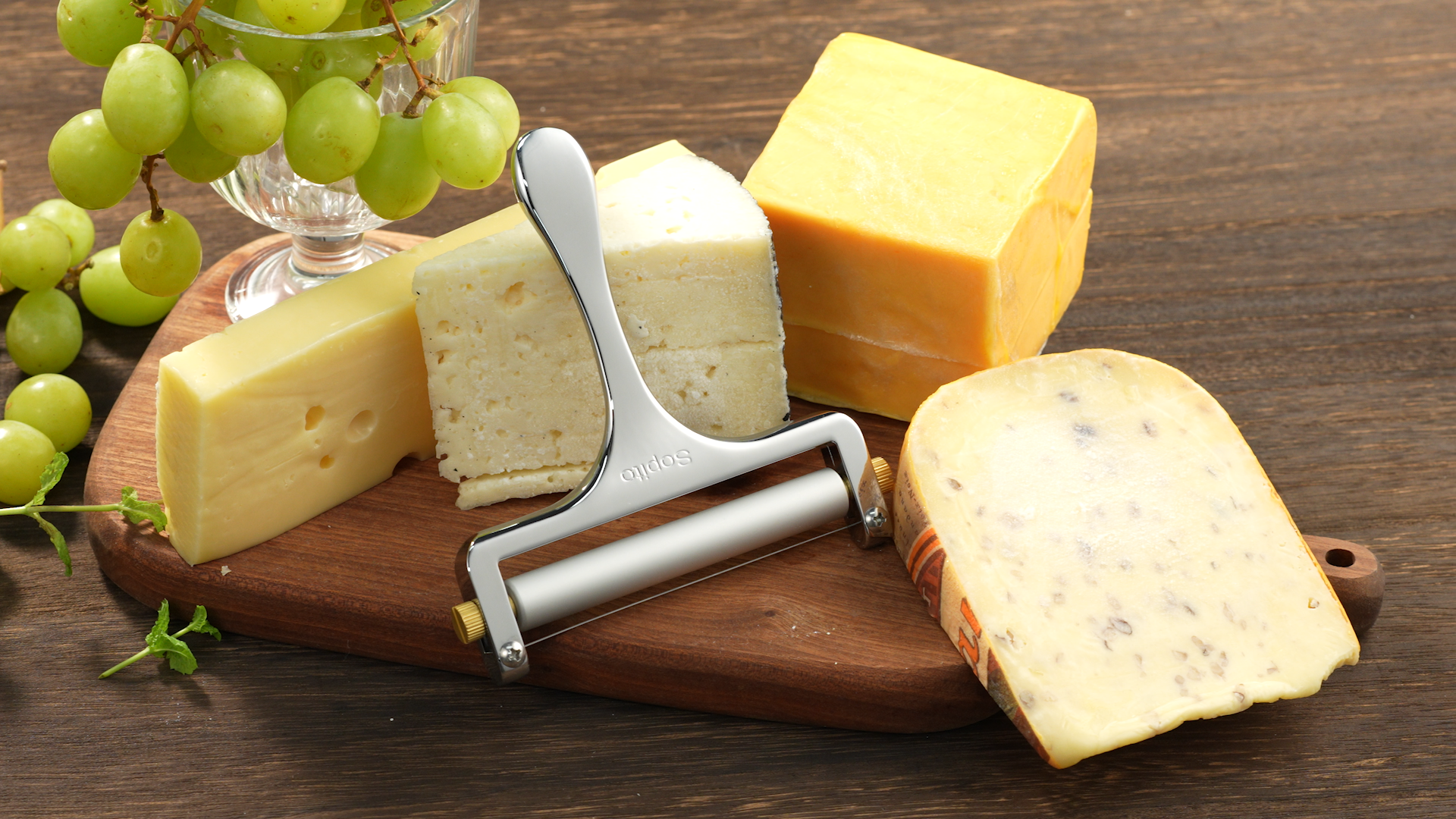 Sopito Cheese Slicer Stainless Steel Adjustable Wire Cutter for Hard ...