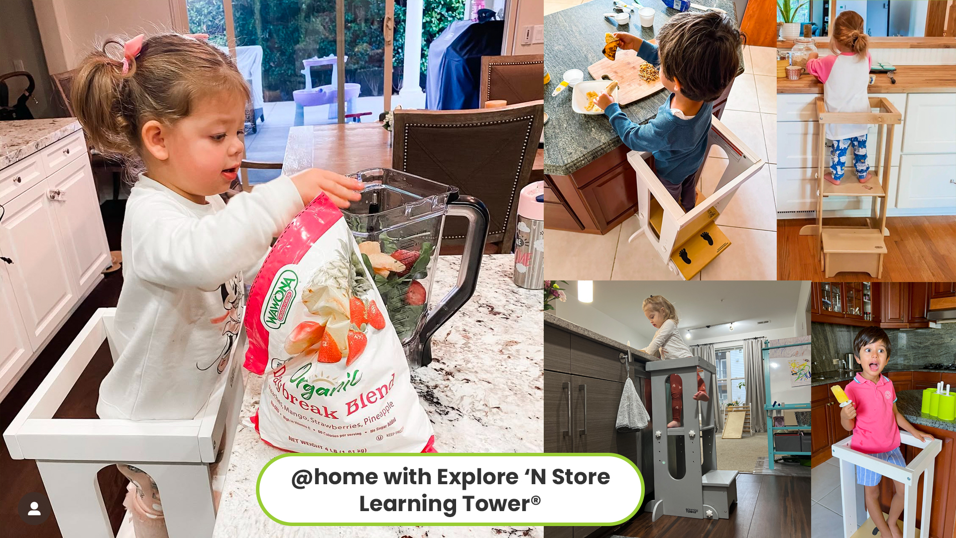 Little Partners Explore 'N Store Folding Toddler Tower, Learning Tower ...