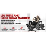 Syedee Compact Leg Sled Machine, 900lbs Capacity, Weightlifting ...