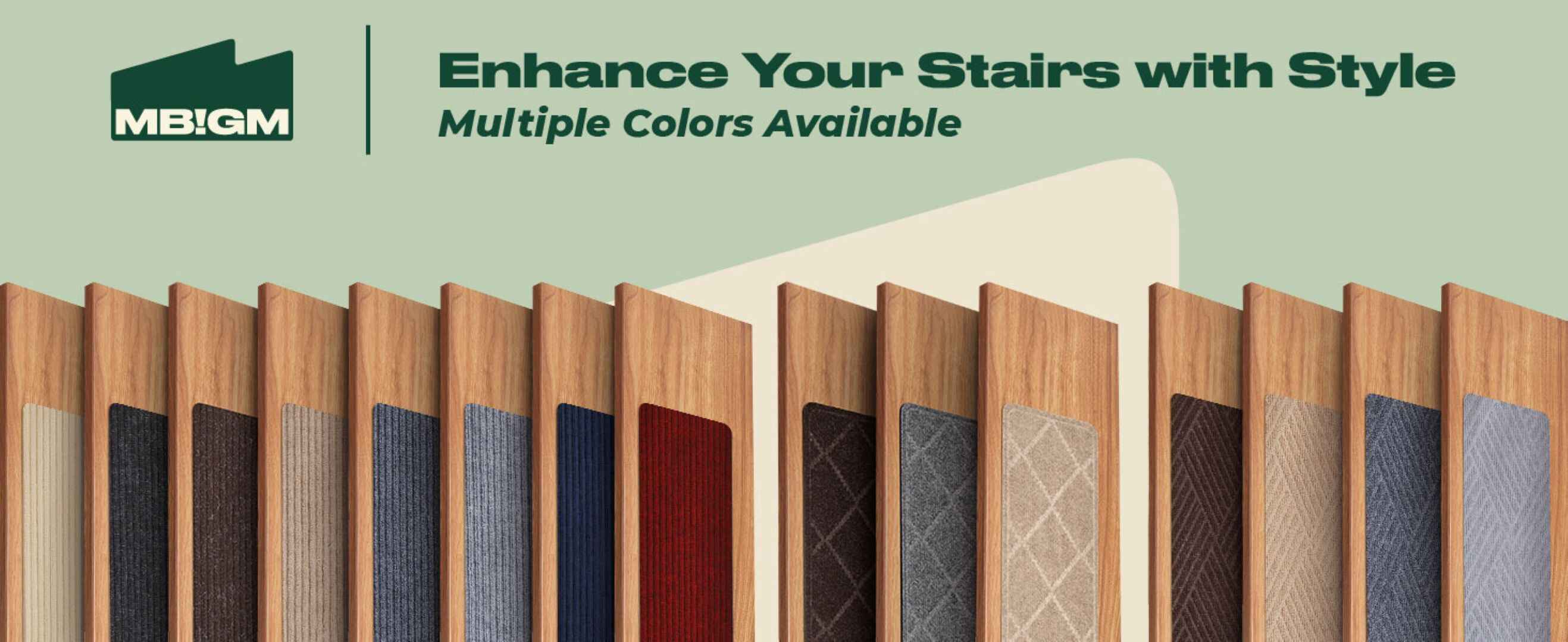 MBIGM Stair Treads for Wooden Steps Non Slip Indoor Polyester Step ...