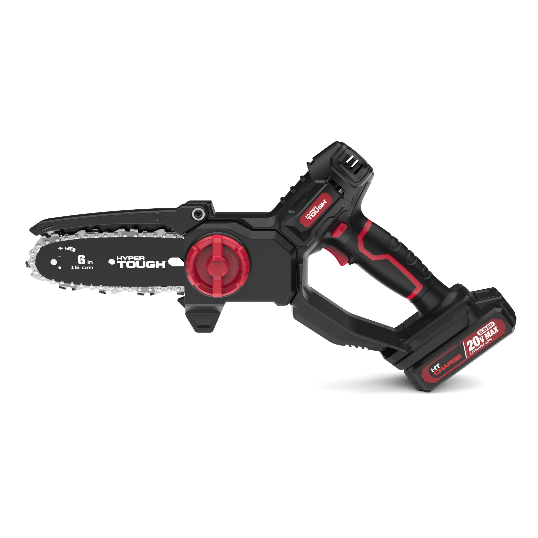 Hyper Tough 20-Volt 6-inch Mini Chainsaw With Battery And, 43% OFF