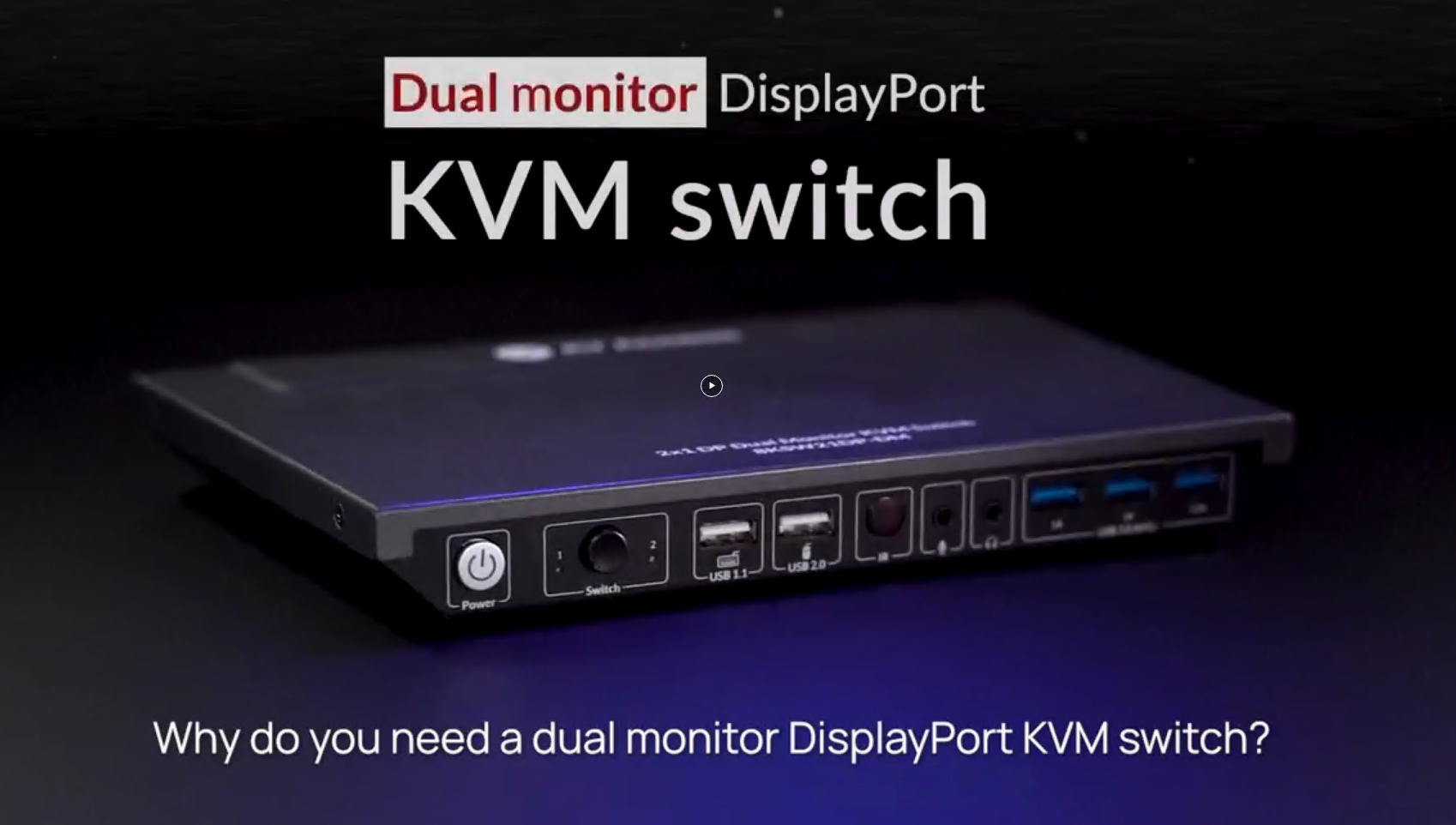 AV Access KVM Switch 2 Computers 2 Monitors DisplayPort 8K@60Hz 4K ...