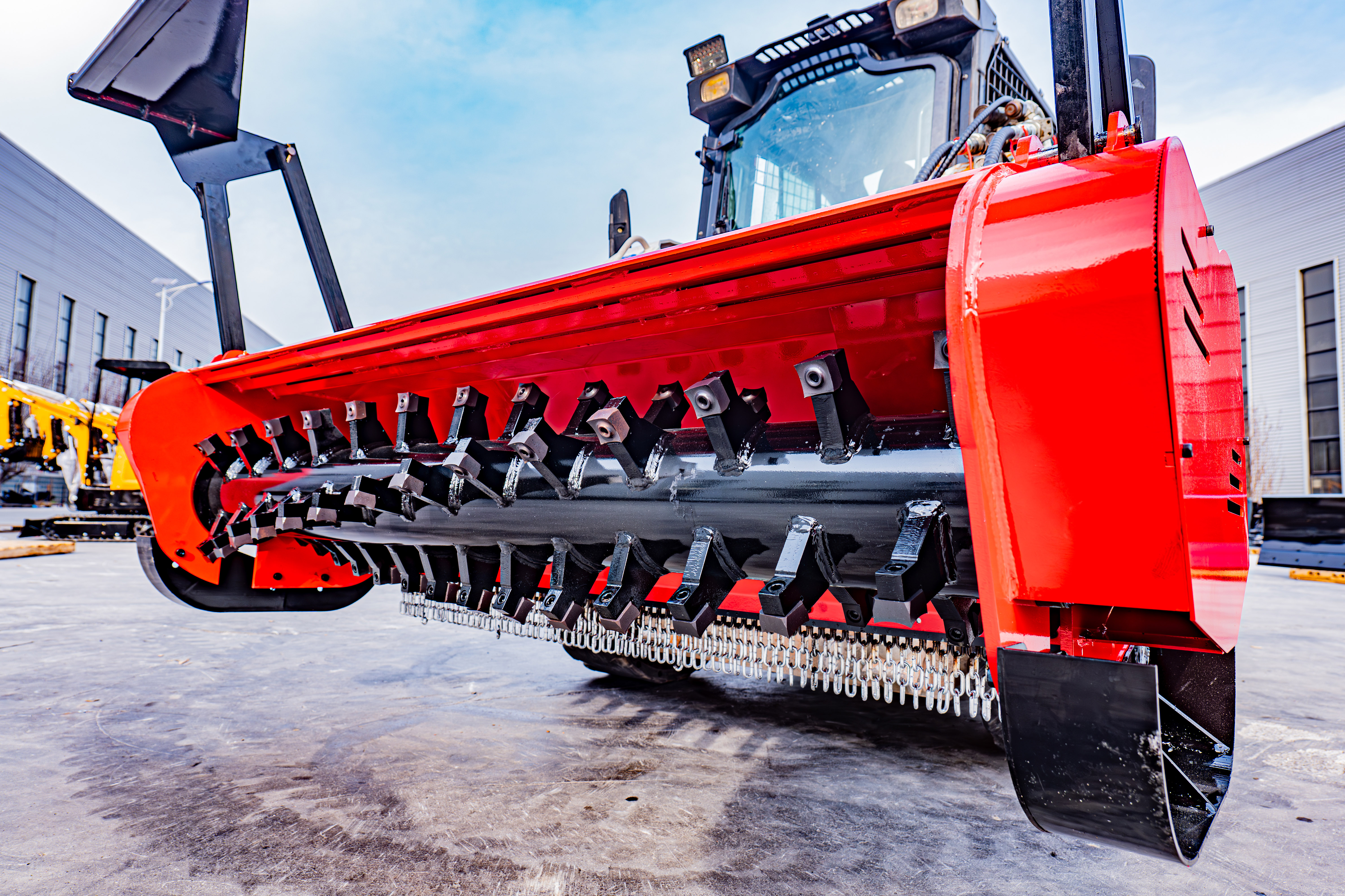 High Efficiency 46 inch Forestry Mulcher Attachment Garden Mulcher for ...