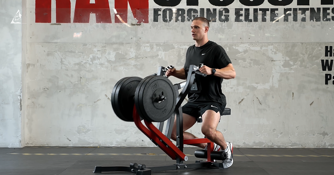 Syedee Seated Row Machine, Plate Loaded Back Workout Equipment ...