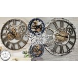 THE GEARS CLOCK Wall Clock with Real Moving Gears AM-LI_ 24 in Round ...