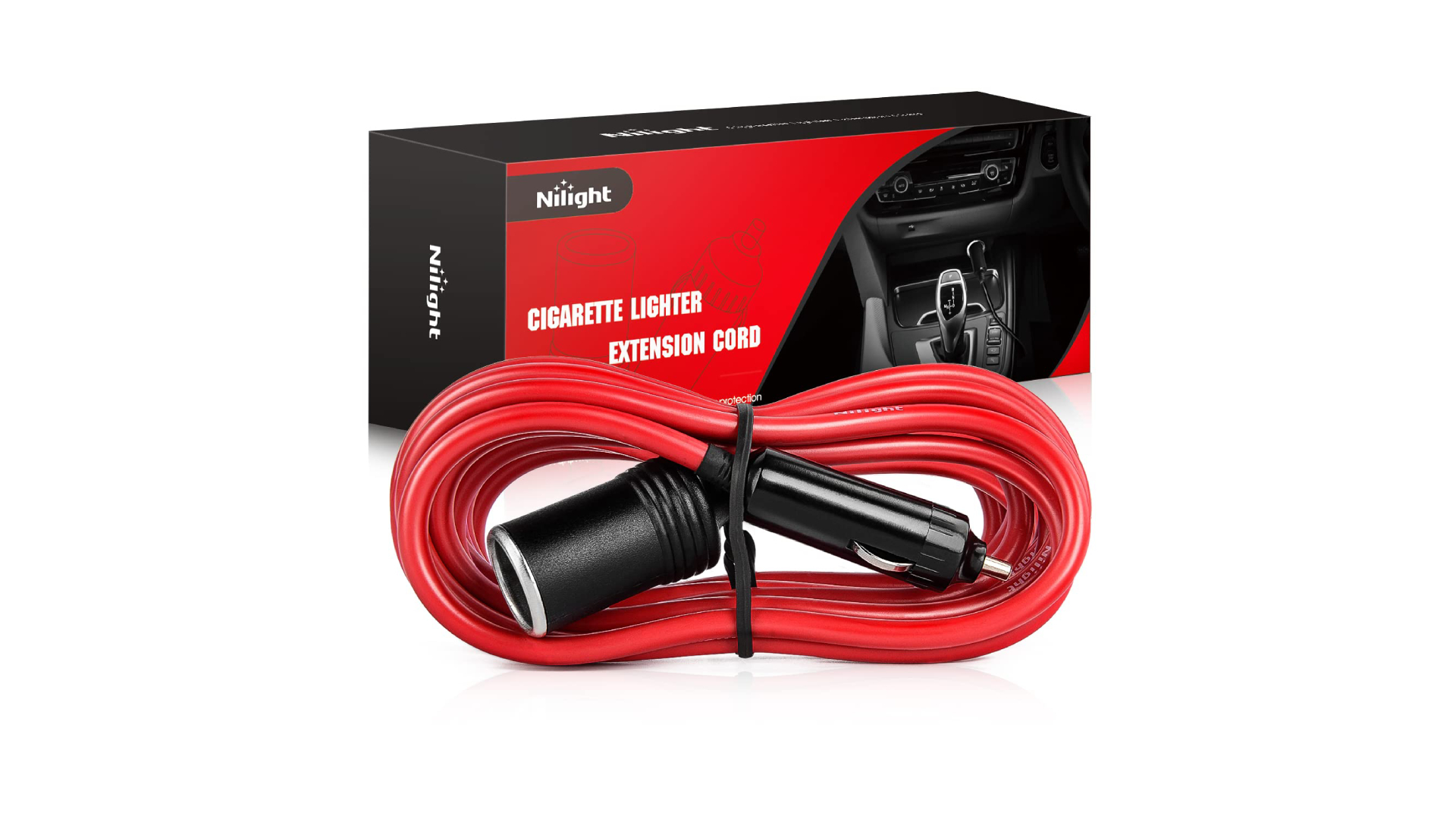 Nilight 14 Ft Heavy Duty Extension Cable, 12V/24V Car Charger with ...
