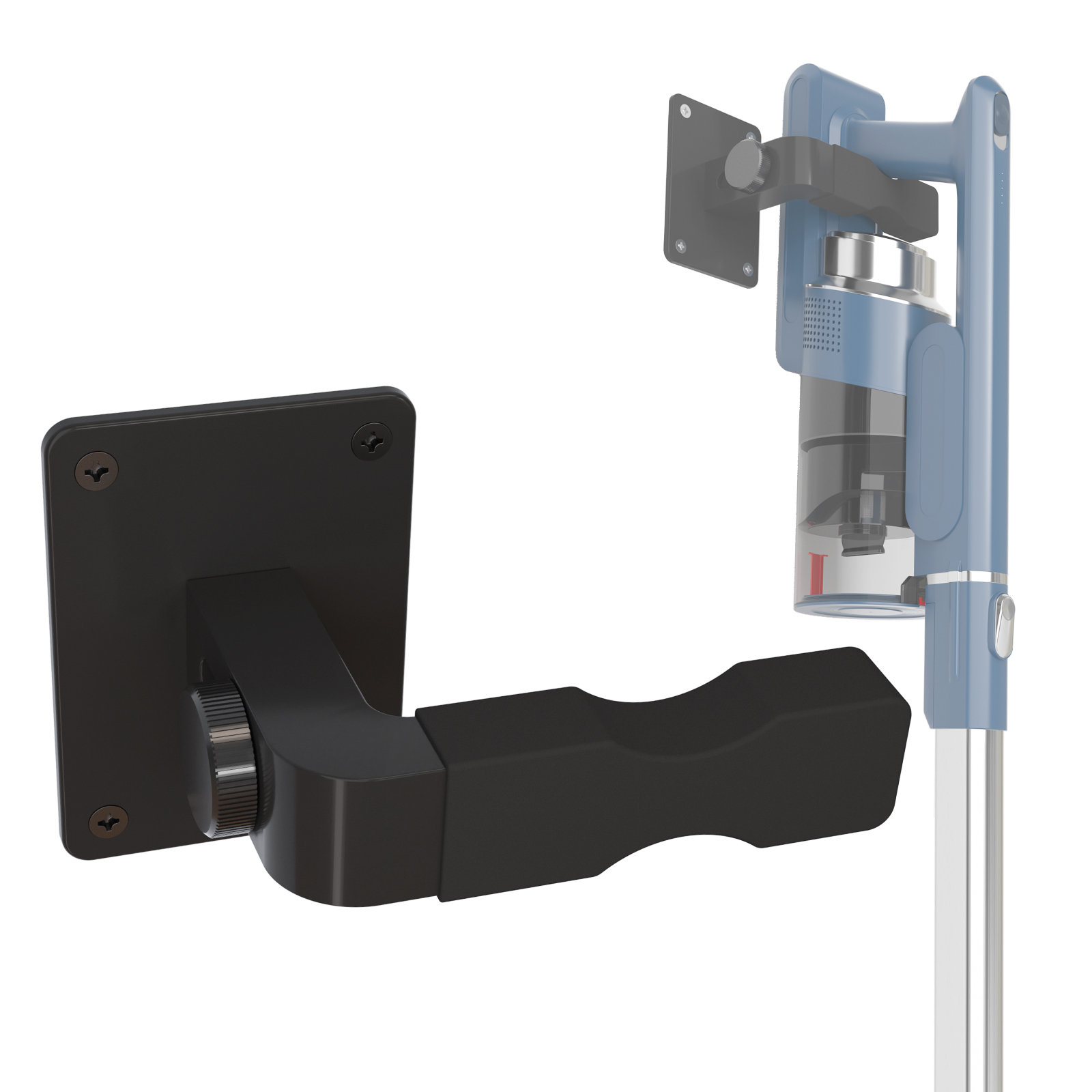 Liboer Wall Mount Stand for Cordless Stick Vacuums, Adhesive/Drilling ...