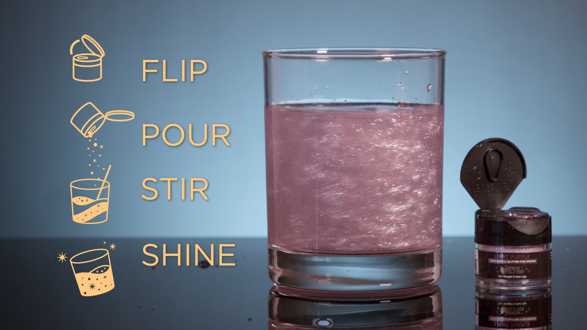 Brew Glitter - Light Purple Edible Drink Glitter - Bold Sparkle ...