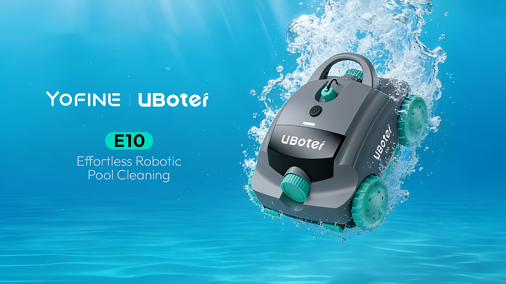 UBoter E10 Cordless Robotic Pool Cleaner,Pool Vacuum, Dual-Layer ...