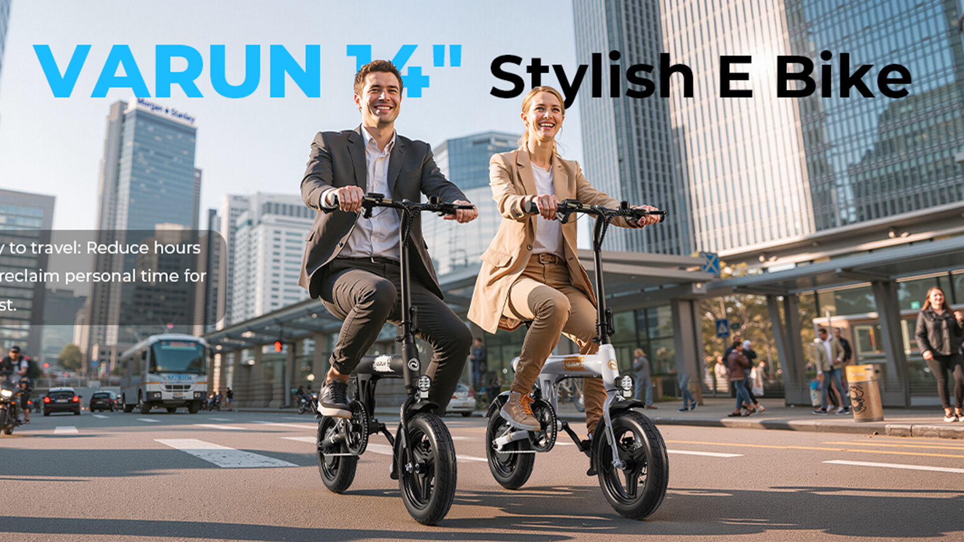 VARUN Electric Bike, 14" Folding EBike for Adults Teens, Peak 500W 36V ...