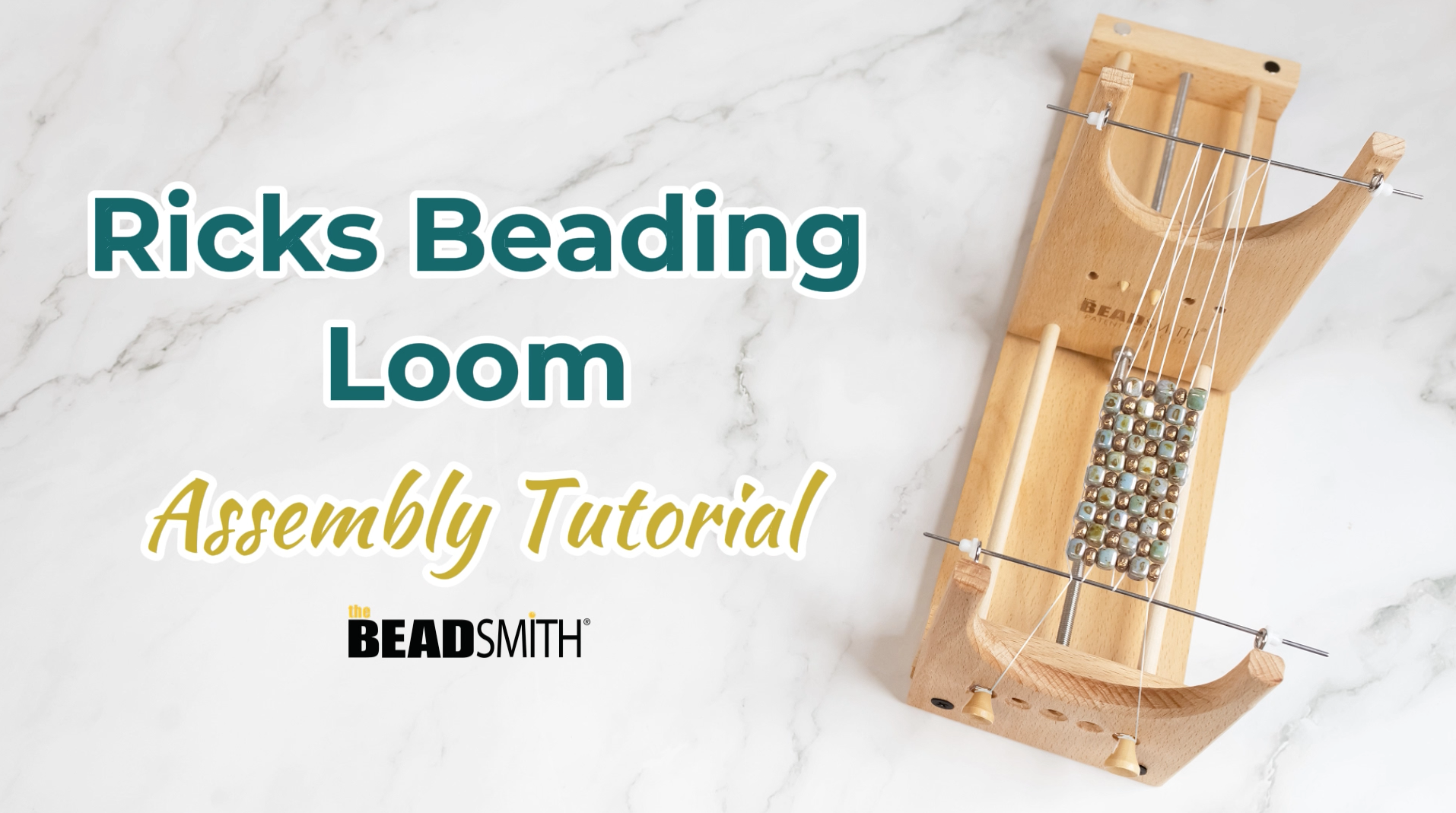 The Beadsmith Rick's Beading Loom, Two-Warp Loom, 13.5 x 3.75 x 4.5 ...