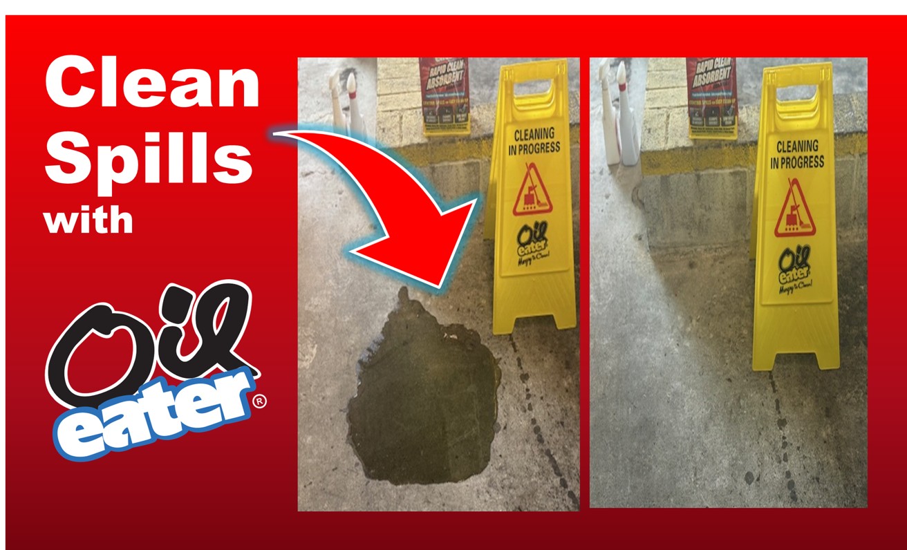 Oil Eater Rapid Clean Absorbent for Spills, 1.6lb Absorbs 1 Gallon Oil ...