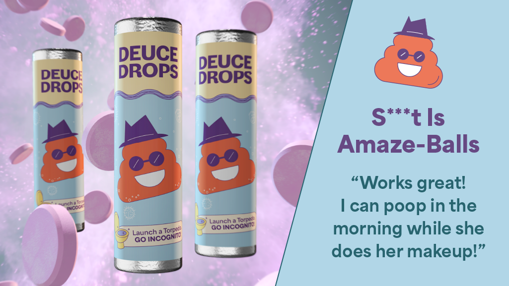 Deuce Drops Toilet Bowl Cleaner Tablets – Pocket-Sized Toilet Freshener ...