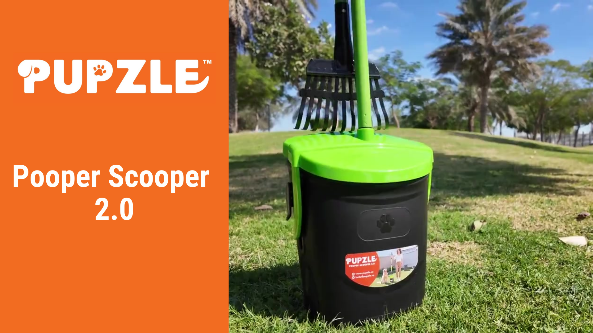 Pupzle Dog Pooper Scooper Heavy Duty Large Dog Yard Cleanup with Long ...